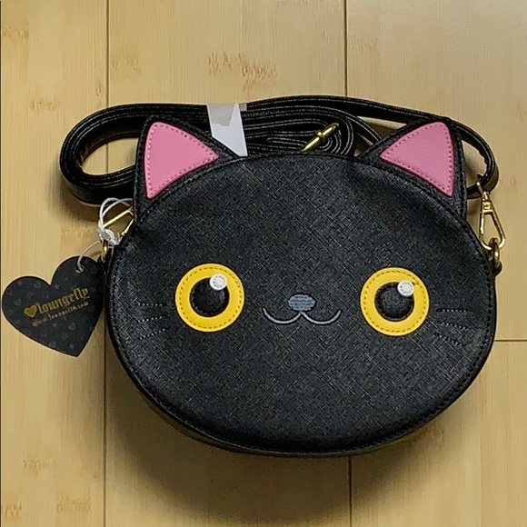 Loungefly | Bags | Loungefly Black Cat Face Crossbody Bag | Poshmark